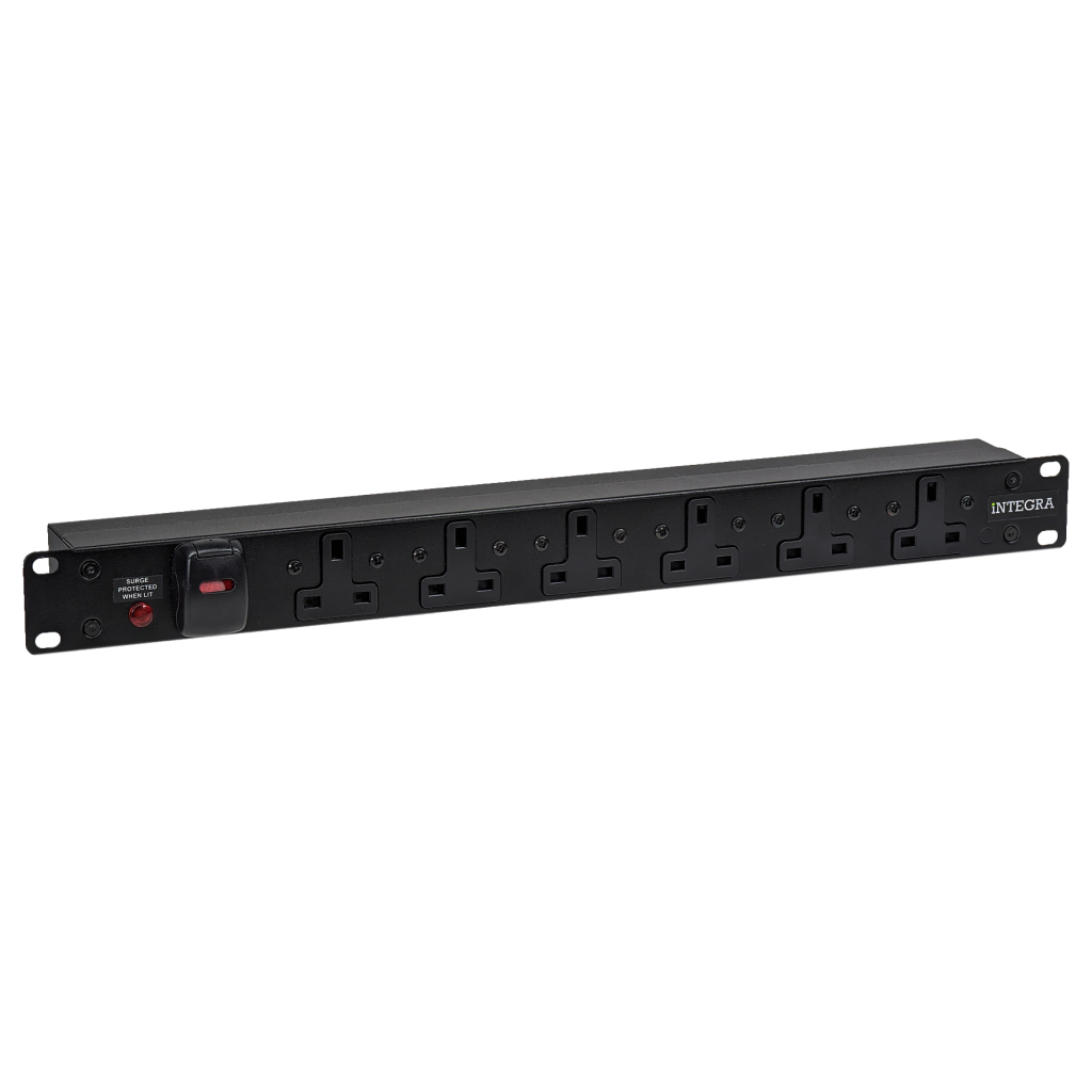 Surge PDU UK 13Amp Sockets | Multiple Plug Options | Horizontal 1U | DCDI
