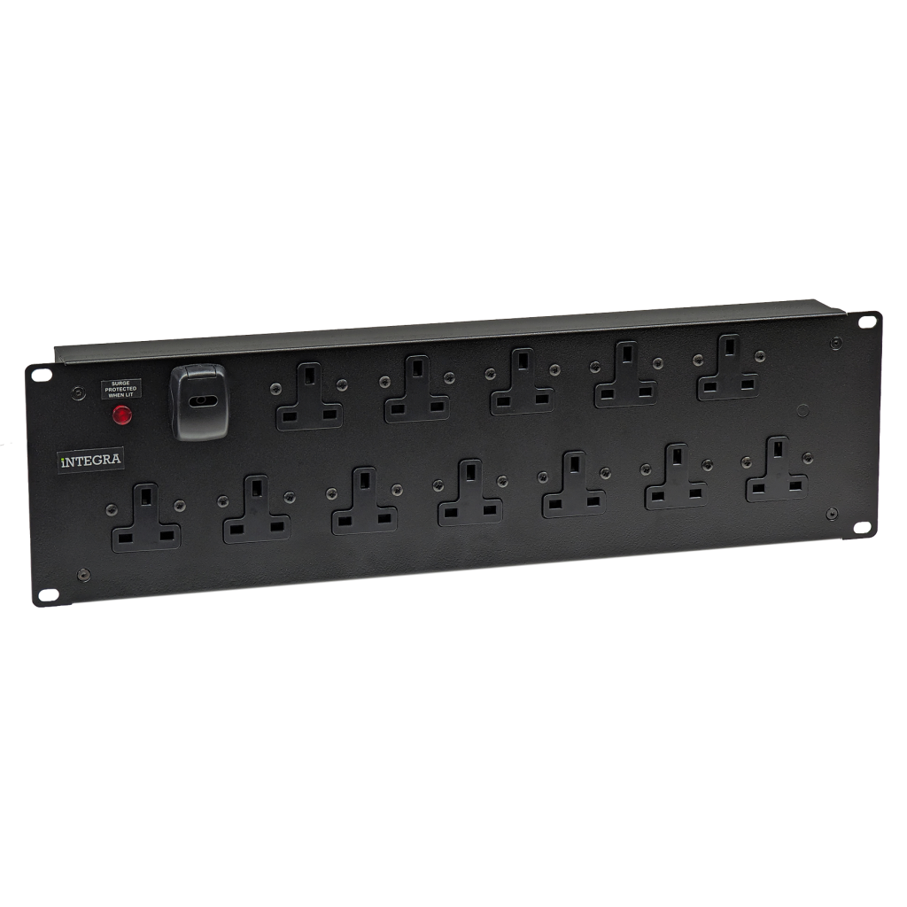 Surge PDU UK 13Amp Sockets | Multiple Plug Options | Horizontal 3U | DCDI