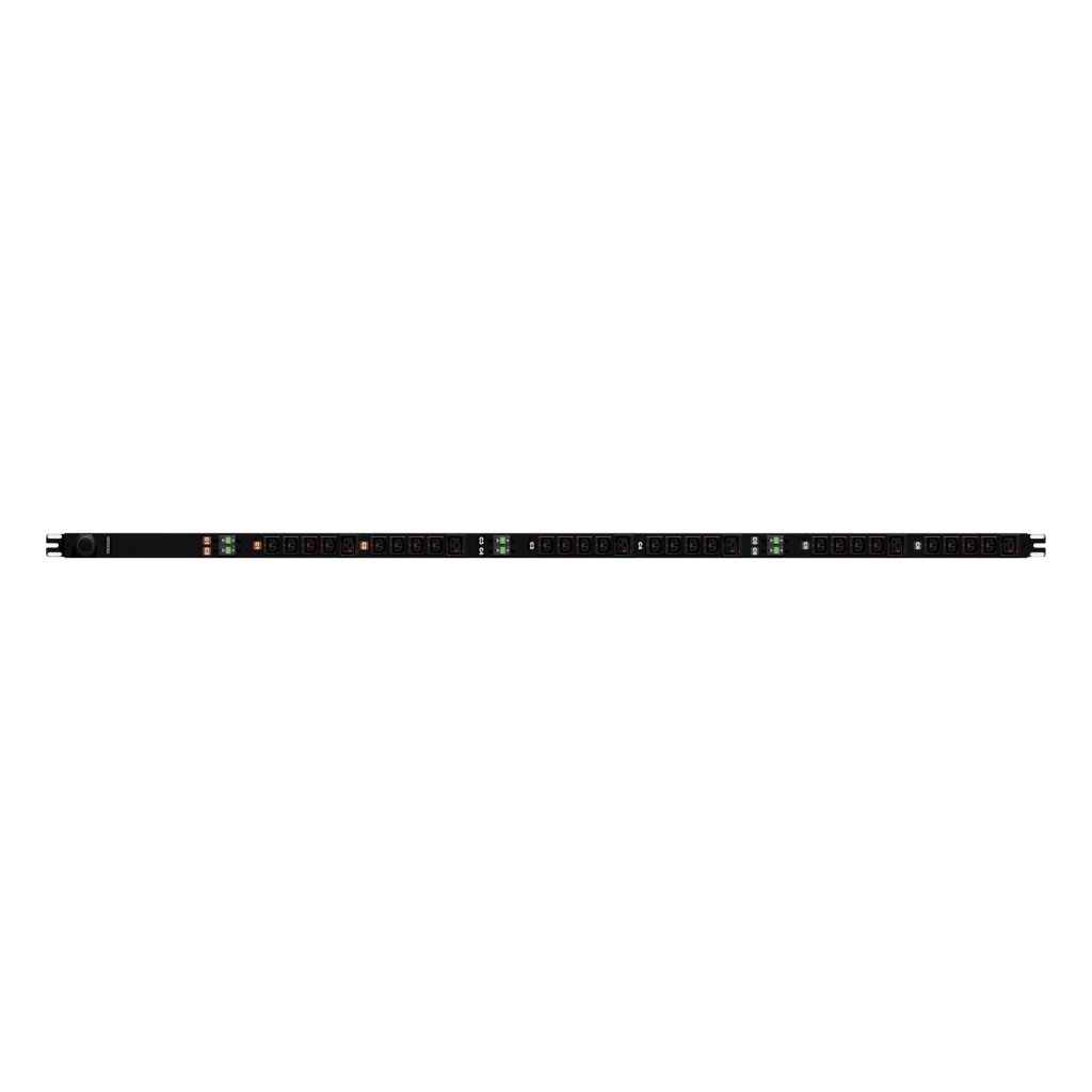 Locking IEC PDU C13 & C19 Sockets | 0U Vertical 3 Phase PDU