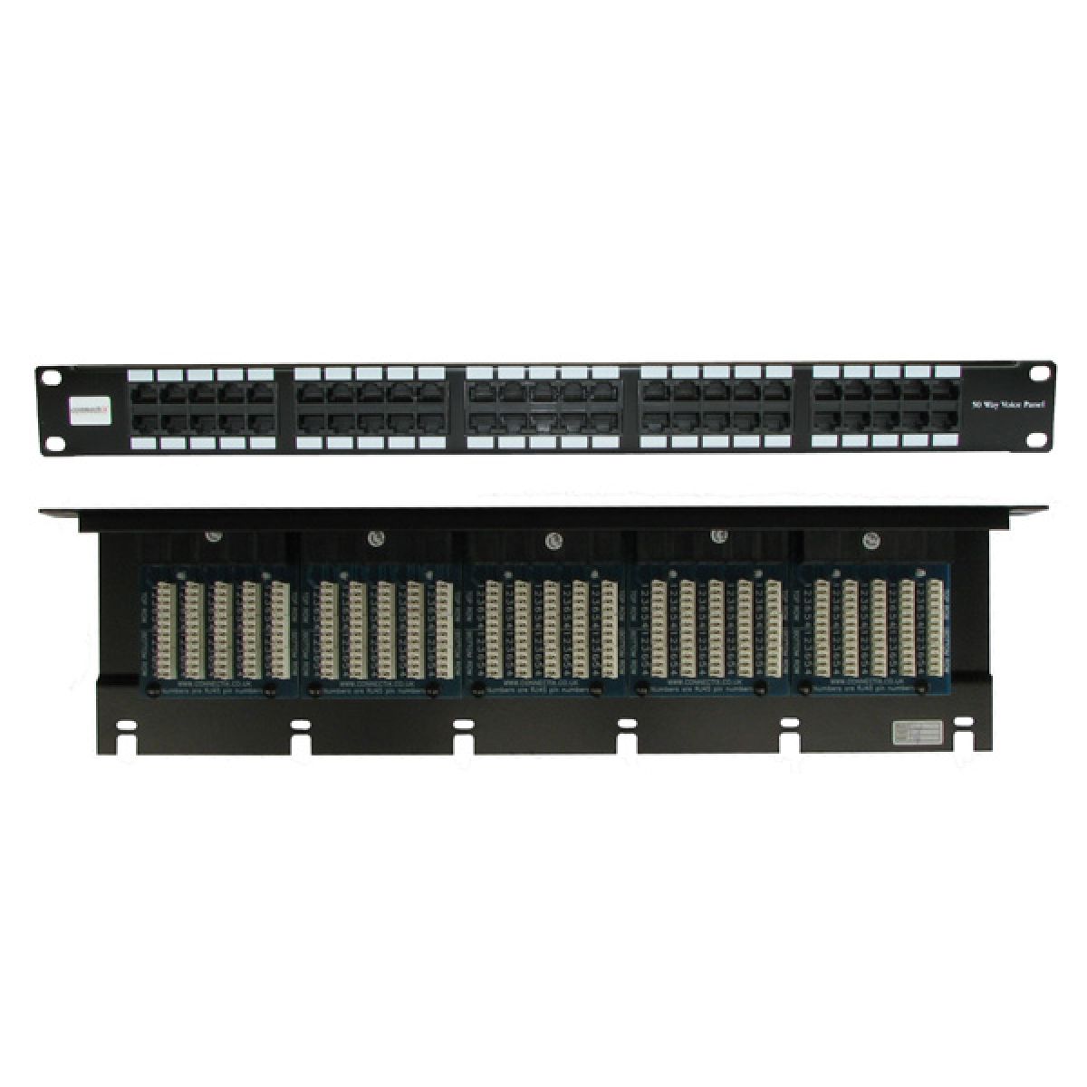 1U 50 Way Voice Panel 50x RJ45 to IDC | DCDI