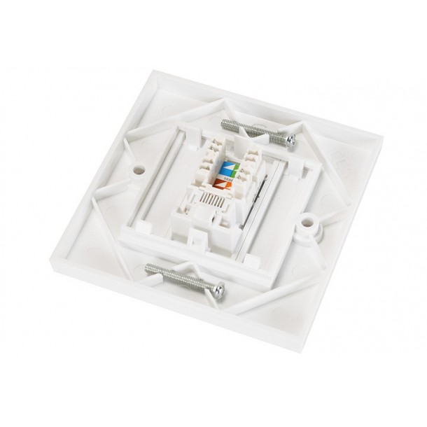 Ethernet Wall Socket | Cat5e RJ45 Loaded Faceplate