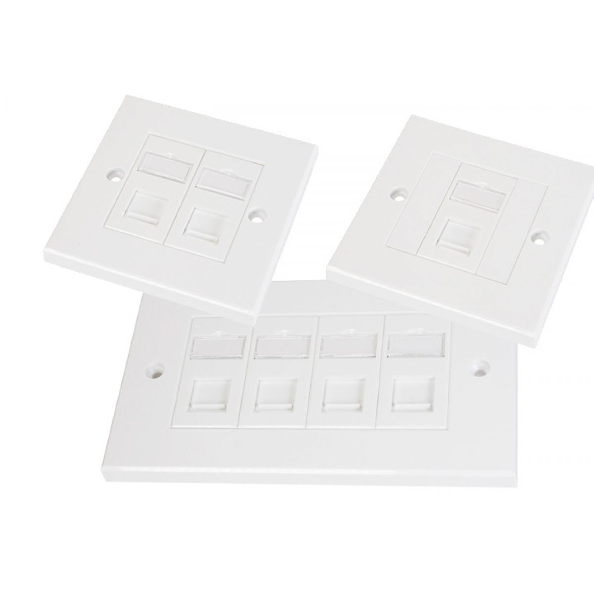 Ethernet Wall Socket | Cat5e RJ45 Loaded Faceplate | DCDI