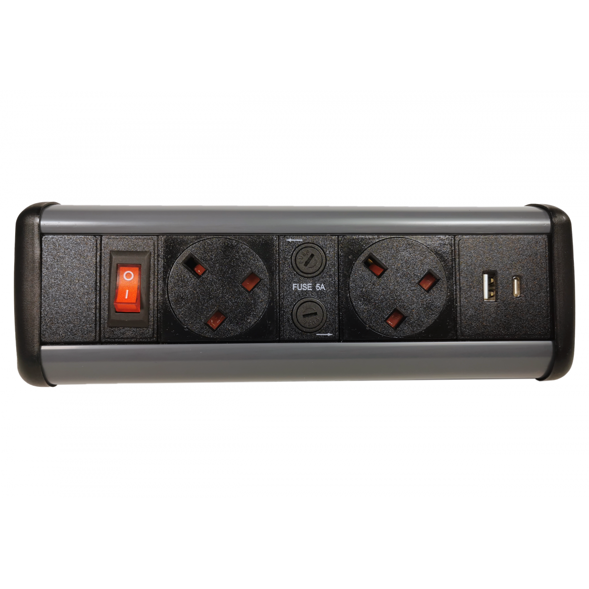 Desktop UK Sockets with Dual USB Fast Charger | DCDI