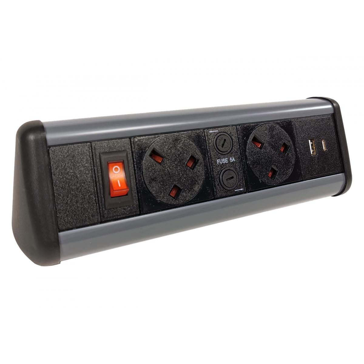 Desktop UK Sockets with Dual USB Fast Charger