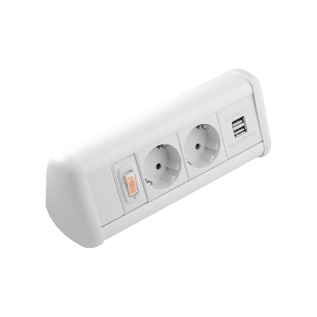 Desktop Euro PDU With USB Charger | DCDI
