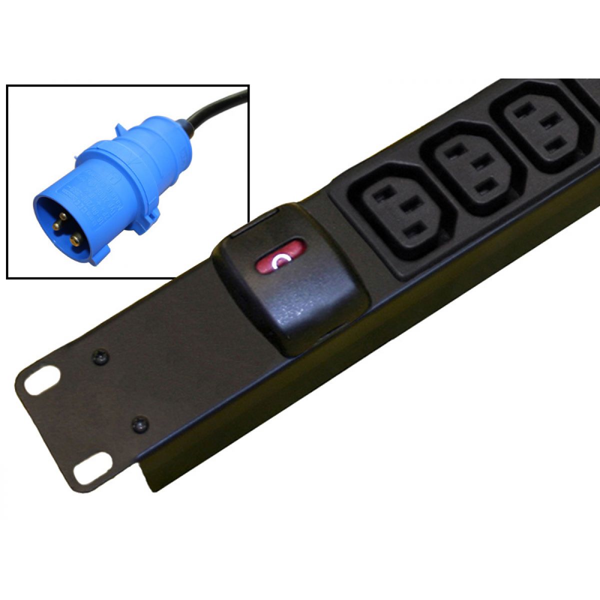 IEC PDU C13 | Horiztontal 1U 19 | DCDI