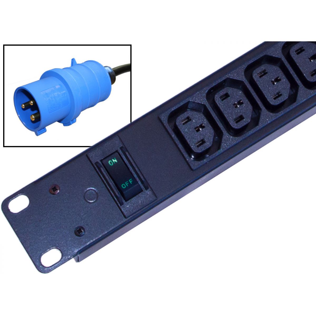 IEC PDU C13 | Horiztontal 1U 19 | DCDI