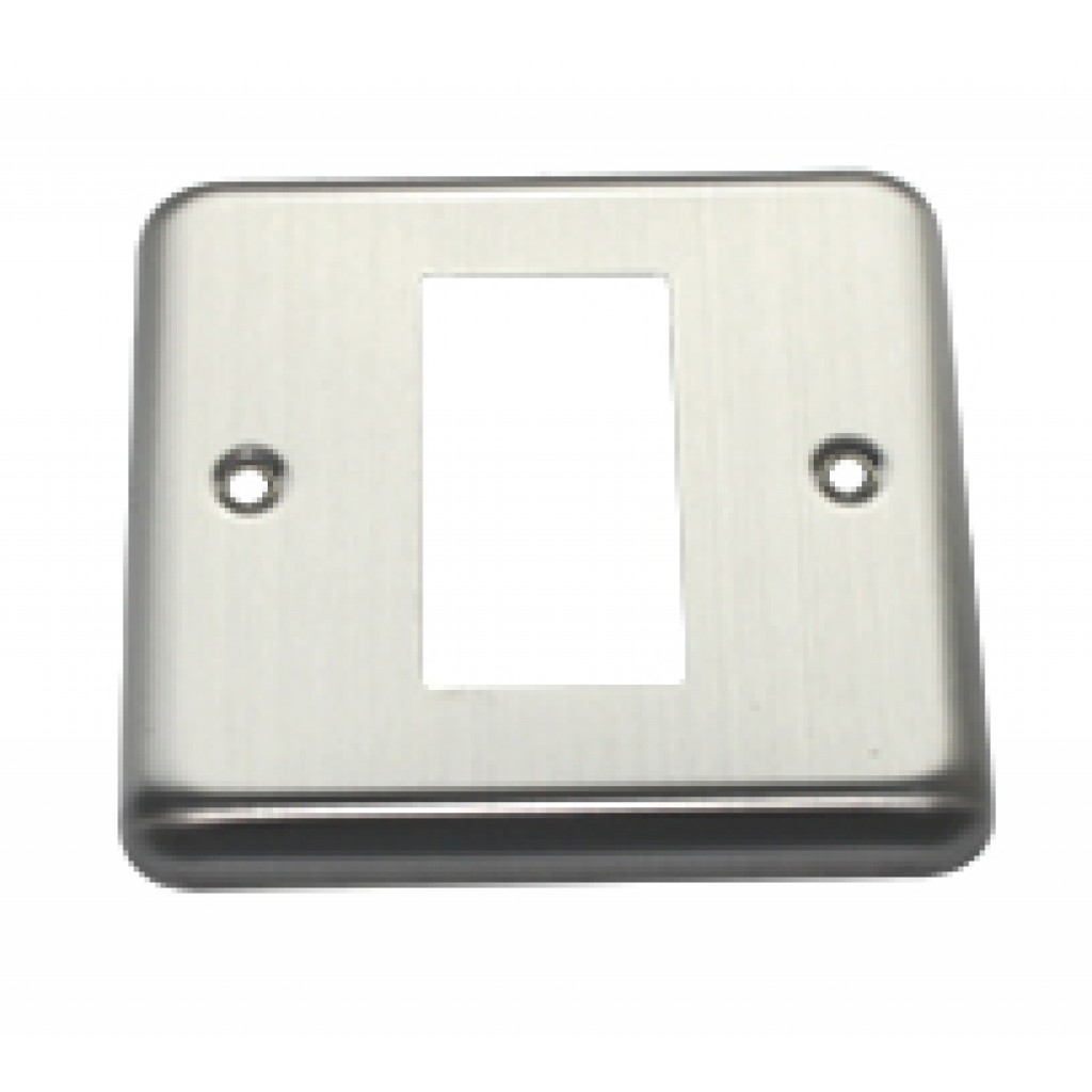 Matt Chrome Euro-Mod Faceplate | DCDI