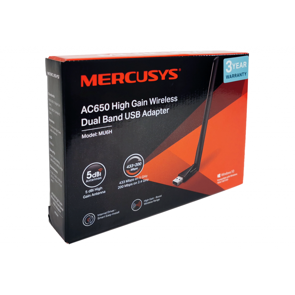 Mercusys AC650 Dual Band USB WiFi Adpater | DCDI