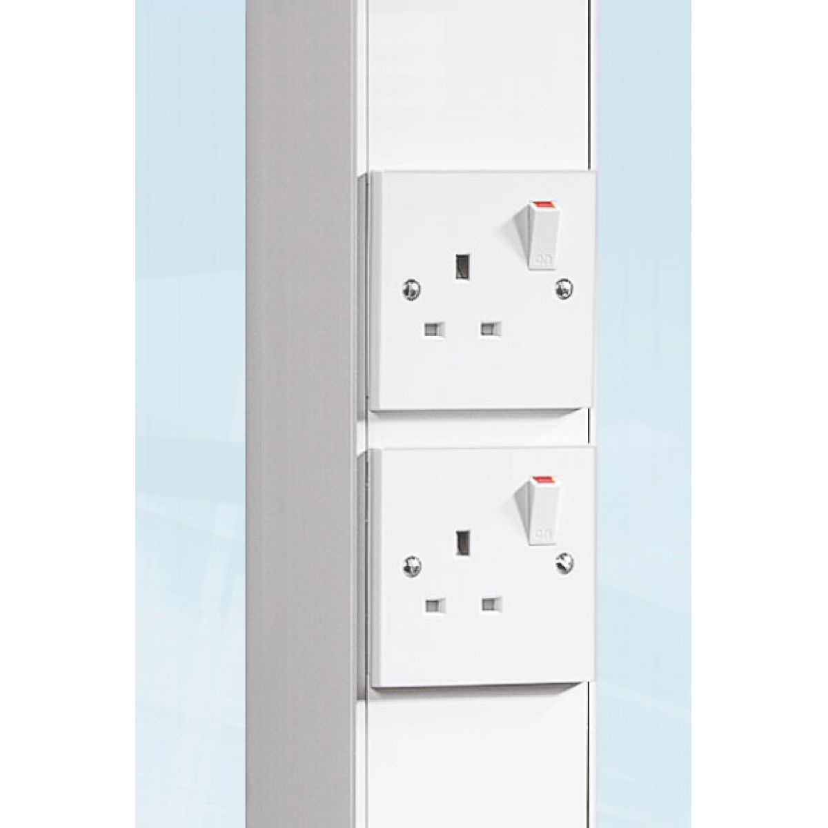 Marco Power Pole With Accessory Boxes 3,6M | Silver & White