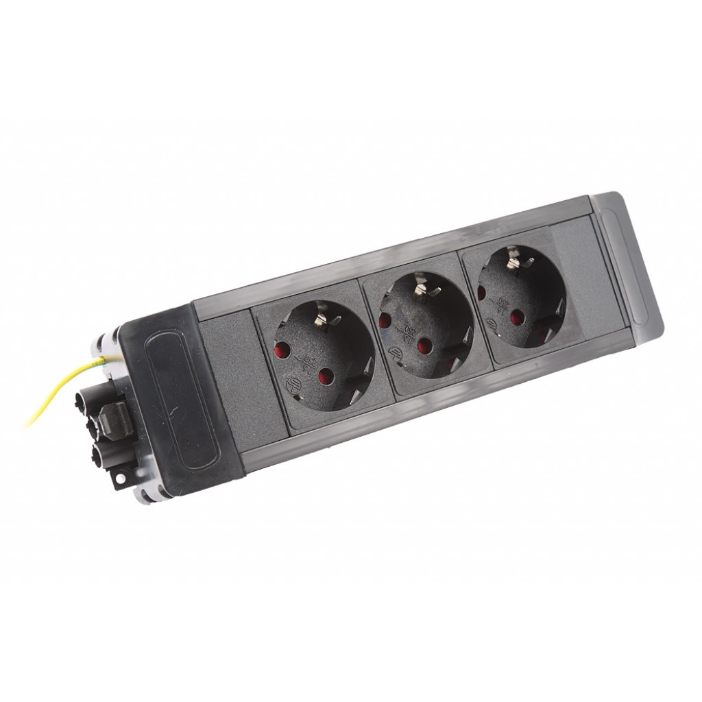 Desk Mounted Euro Schuko Socket Outlets | DCDI