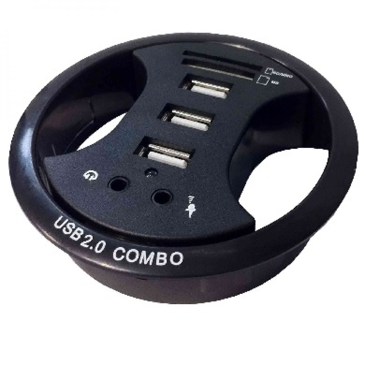 Multi Media Desk Grommet | 80mm Cut Out | DCDI