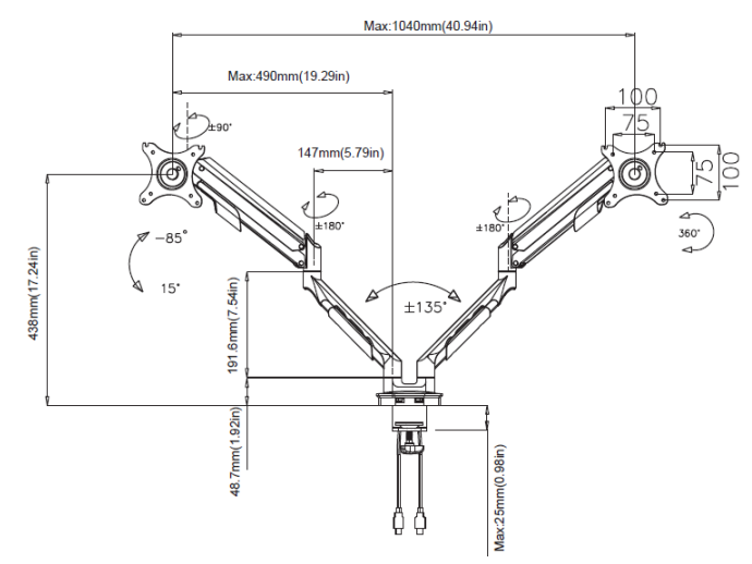 Free Flow Gas Monitor Arms | DCDI